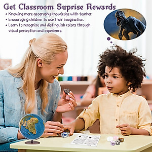 Gemstones Party Favors for Kids Prize Box Birthday Party Supplies,Classroom Rewards Goodie Bag Fillers,15 Pack Natural Stone&Crystal with Keychains for Kids Backpack,Educational Geographic Gift