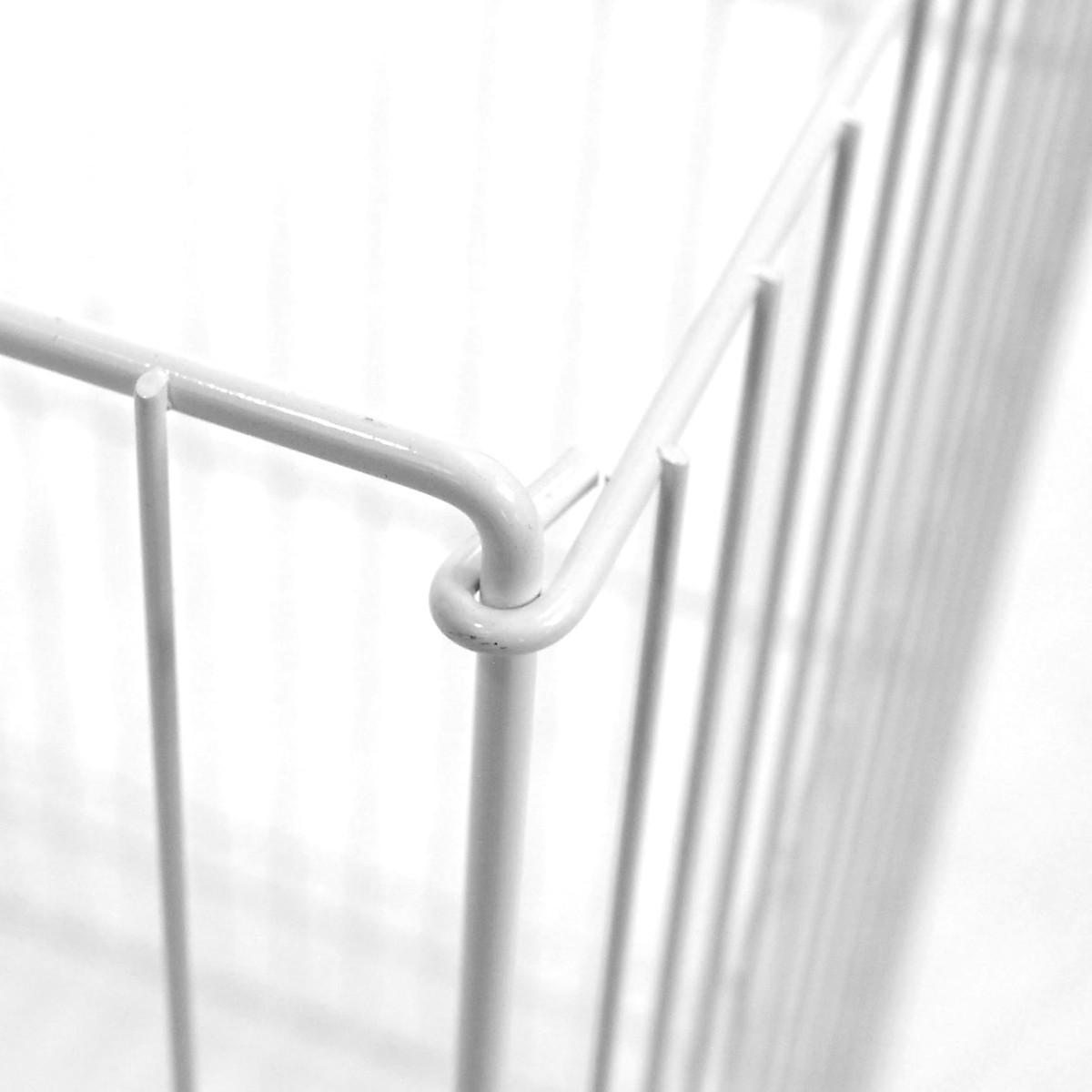 White Wire Dump Bin - 18" X 18" X 30"