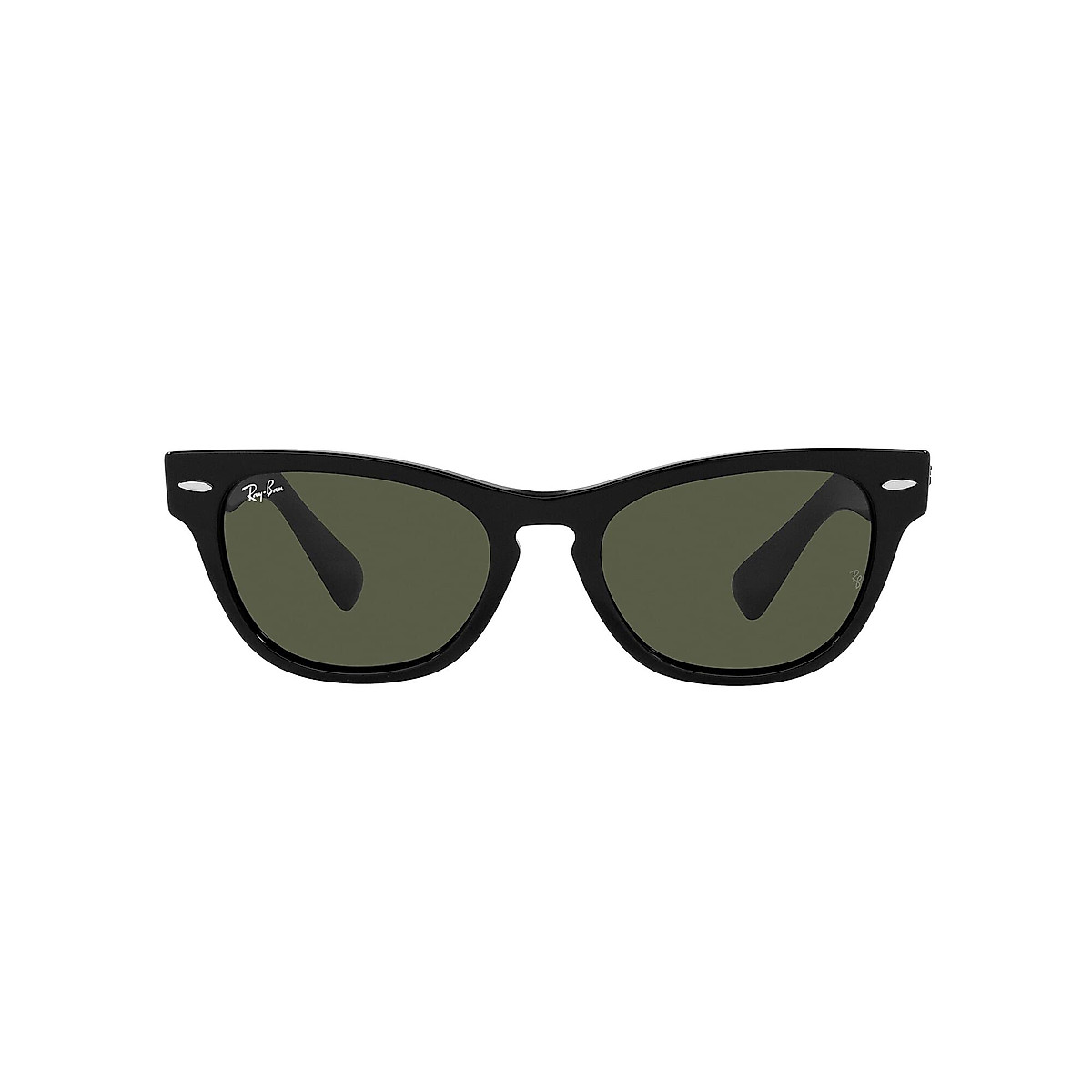 Ray-Ban RB2201 Laramie Square Sunglasses, Black/Green, 54 mm