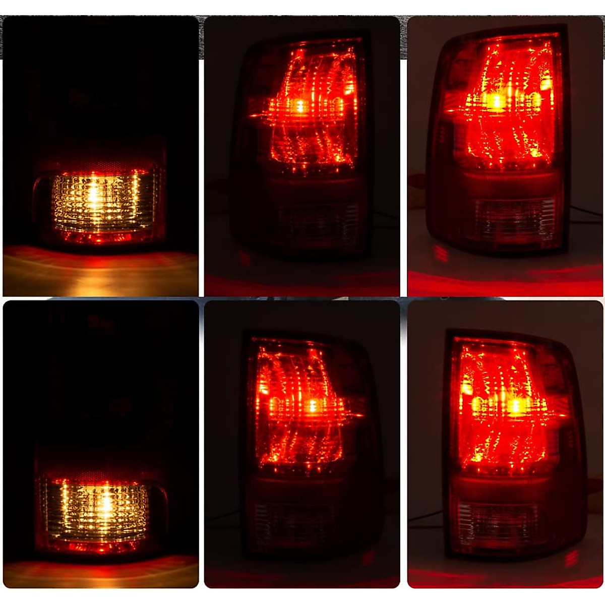 Wztepeng Ram Tail Light Compatible With 2009-2018 Dodge Ram 1500 2500 3500 Taillight With Bulb Inside (Driver And Passenger Side)