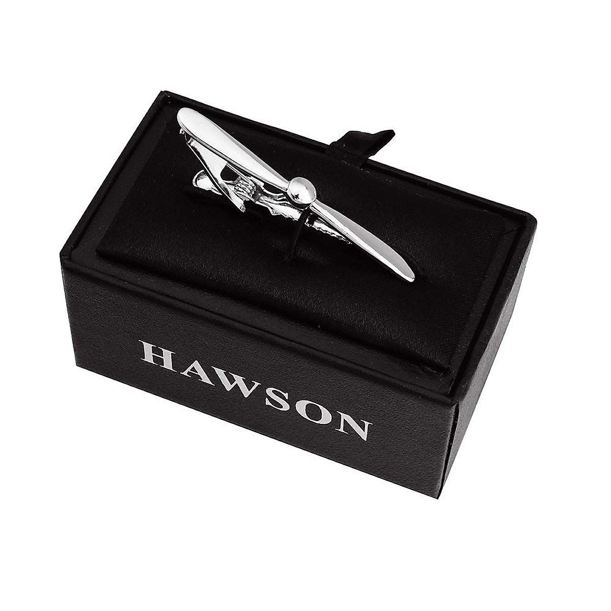 HAWSON 2 inch Tie Clip for Men-Novelty Propeller Necktie Bar Clip,Tie Pin,Special Interesting Gift for Men
