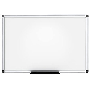 VIZ-PRO Dry Erase Board/Whiteboard, Non-Magnetic, Pack of 2, 36 x 24 Inches, Wall Mounted Board for School Office and Home
