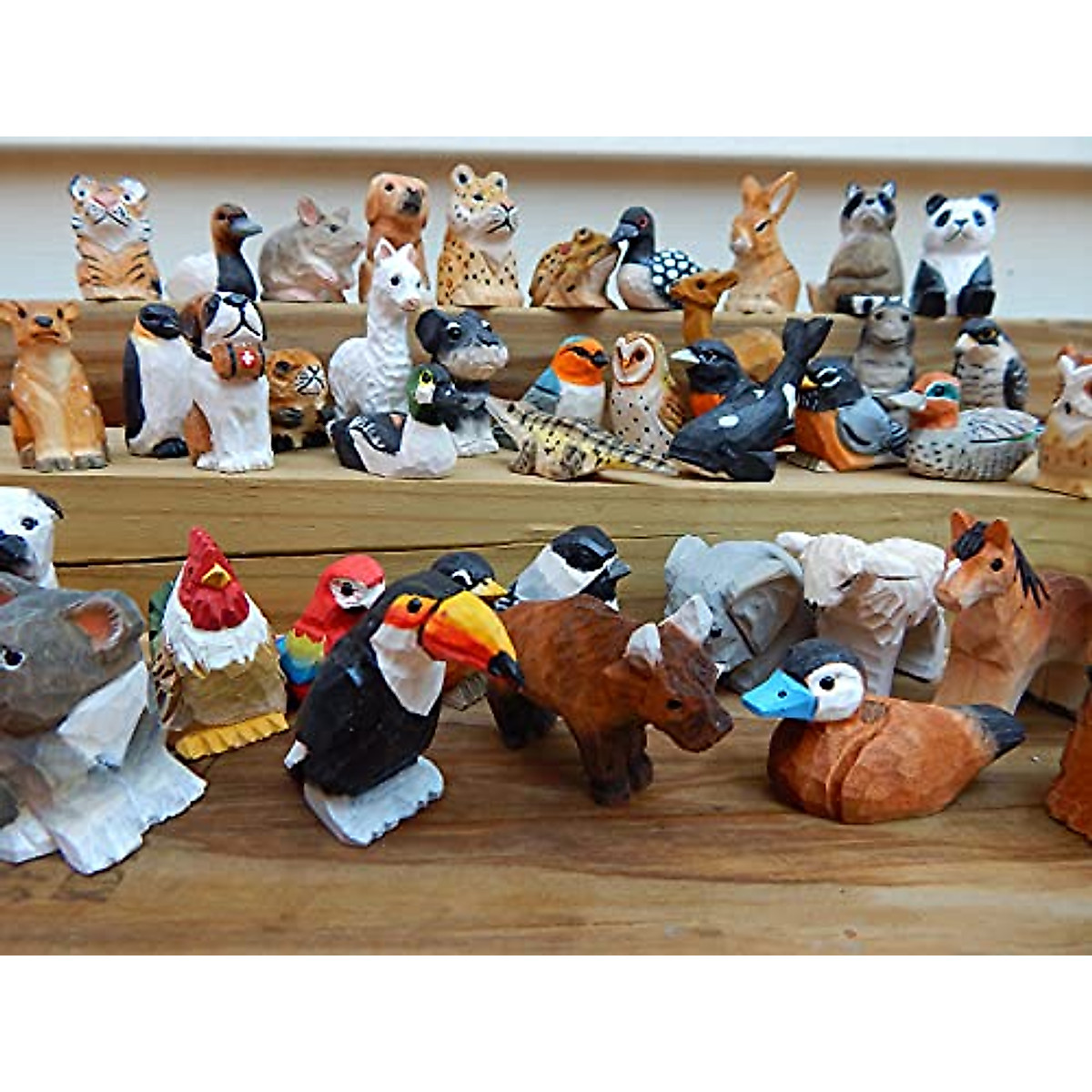 Selsela Canada Goose Figurine Decoration Handmade Wooden Statue Duck Art Decoy Carved Bird Geese Branta Small Animal Collectible