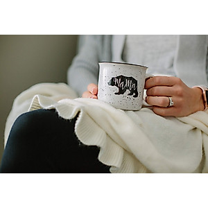 CAM N HONEY Farmhouse Mama Bear & Papa Bear Funny Campfire Couples Coffee Mug Set | 14oz Ceramic Mugs | Mama Bear Mug, Papa Bear Mug | Perfect for Parents