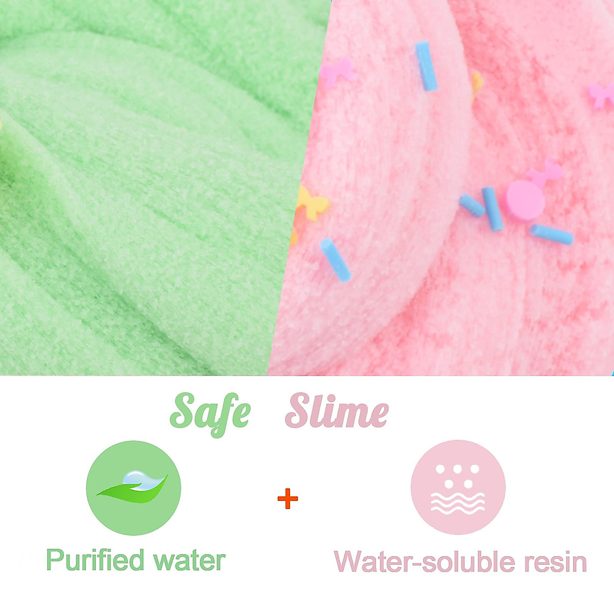 4 Pack Upgrade Cloud Slime Kit with New Stickers, Super Smooth, Soft and Spreadable,Scented DIY Slime Supplies for You, Party Favor, Birthday