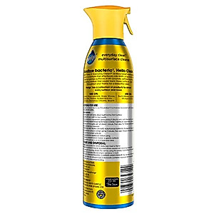 Pledge Everyday Clean Multi Surface Cleaner & Antibacterial Spray Aerosol, Works on Wood, Granite, and More, Fresh Citrus, 9.7 oz (Pack of 3)