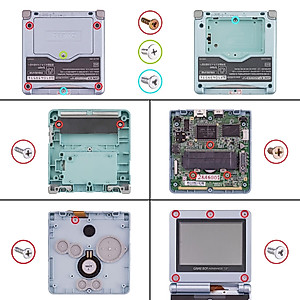 IPS Ready Upgraded eXtremeRate Black Soft Touch Custom Replacement Housing Shell for Gameboy Advance SP GBA SP – Compatible with Both IPS & Standard LCD – Console & Screen NOT Included