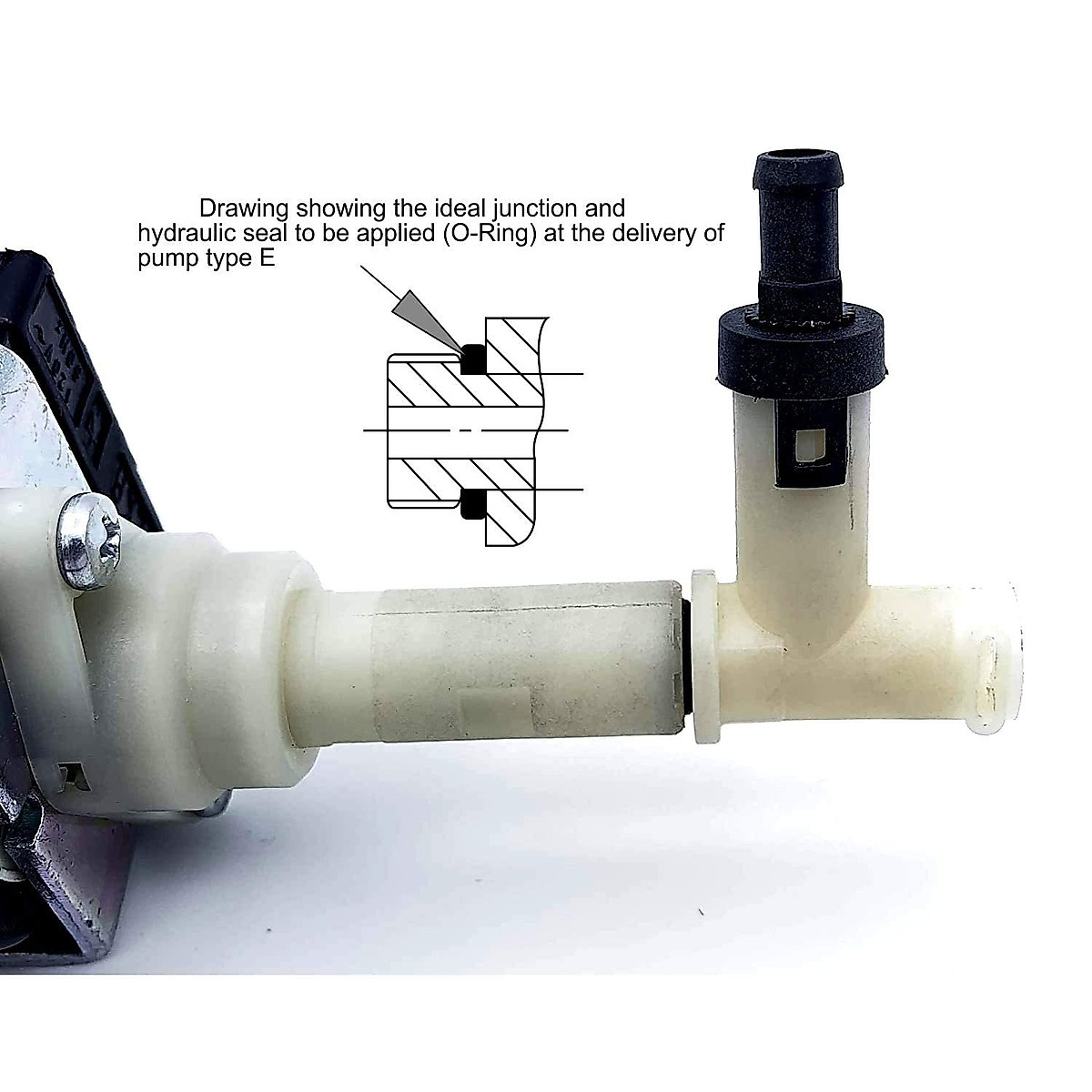 MacMaxe ULKA Model E Type EFP5 - Replacement Pump Compatible with Breville Espresso Machine - Solenoid Vibratory Water Pump with 2 O-Ring Seals - 15 Bar Max Pressure, 2/1 Min. On/Off, 120V, 60Hz, 52W