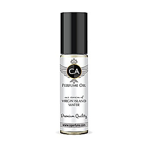 CA Perfume Club Impression of Crd Virgin Island Water For Women & Men Replica Fragrance Body Oil Dupes Alcohol-Free Essential Aromatherapy Sample Travel Size Long Lasting Attar Roll-On 0.3 Fl Oz/10ml