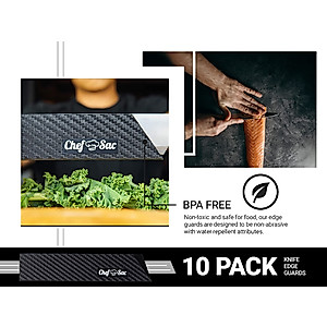 Chef Sac Elite Chef Knife Roll Bag with 10-Pack Knife Guards Included
