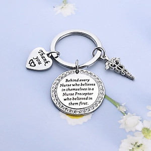 Nurse Preceptor Keychain Nurse Preceptor Jewelry Nurse Preceptor Appreciation Gift Nurse Preceptor Retirement Gift (Nurse Preceptor KS), 1.18