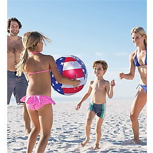 POZA USA Flag Inflatable Pool Float Tube - Sparkle Silver Star Filled American Flag Pool Float for Beach, River, or Lake, Patriotic Inflatable Blow Up Pool Float, 4th of July Pool Party - 36 Inch