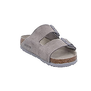 BIRKENSTOCK Unisex's Slides, Gray, 42 EU
