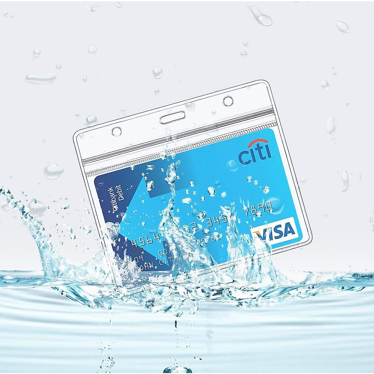 ZHEGUI Breakaway Lanyards with ID Holder Clear Plastic Horizontal Nametag Badge Holders (100 Pack, Satin Black)