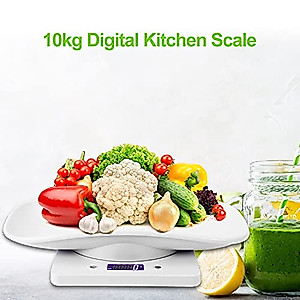 Digital Pet Scale, Animal Scales Platform Accurately Baby Weighing Tray Mini Precision Gram Weight Balance Multifunction LED Weights Tool Blue Backlight for Kitten Puppy Hamster Little Bird Toddler