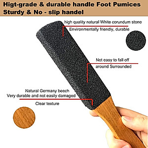 Foot File Callus Remover Foot Scrubber,Professional Pedicure Foot Rasp Removes Cracked Heels,Dead Skin,Corn,Hard Skin,Pumice Stone for Feet Scraper File Brush Tools for Wet and Dry Feet