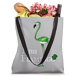 Funky Irish Flamingo Green Bird St Patricks Day Tote Bag