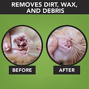 NOVEHA Pet Ear Wipes - Dog Ear Cleaner Wipes, Otic Cleanser for Dogs & Cats - Stop Ear Itching with Aloe Vera, Eucalyptus and Witch Hazel for Odor Control, Dirt and Wax Removal, Unscented (150 Count)