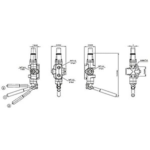 Hydraulic Log Splitter Valve, 25GPM, 3500PSI, Adjustable Detent …