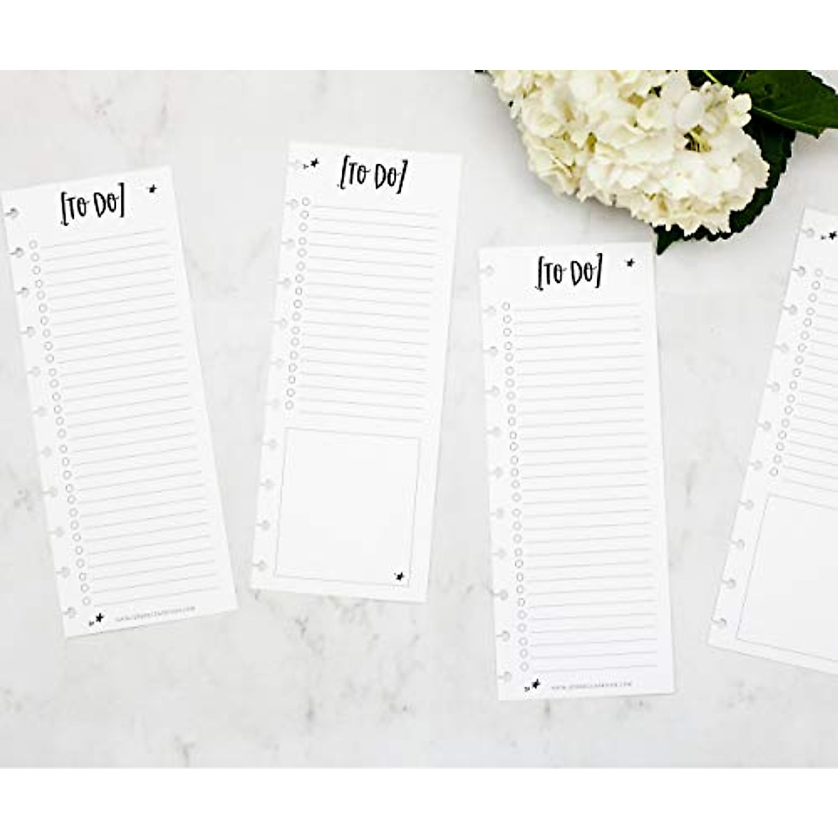 BetterNote Skinny To Do List Refills for Discbound Notebooks, Half Sheet Checklist, Fits Levenger Circa, Staples Arc, TUL, The Happy Planner, Disc Bound, Talia (Whimsy- 25 Sheets, 9-Disc, 7"x9.25")