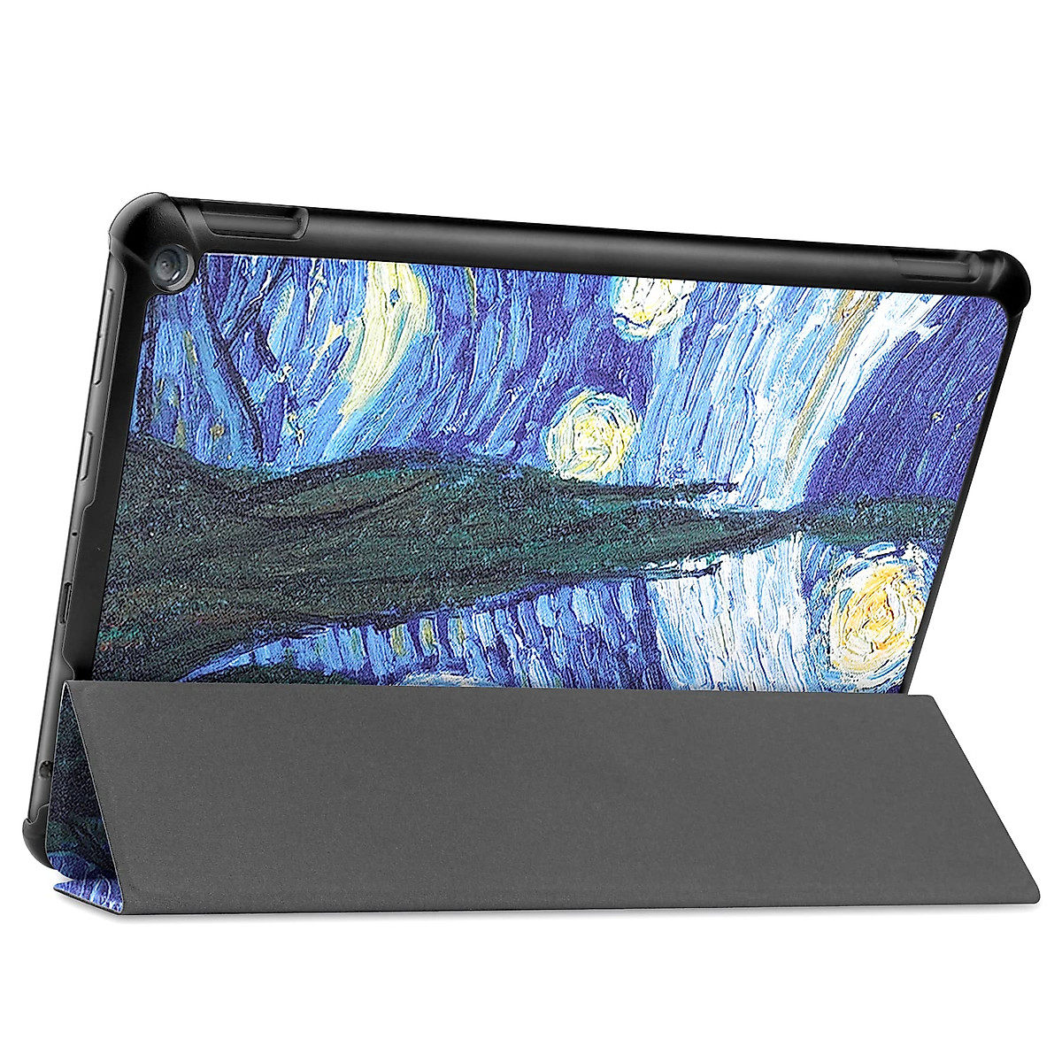 Boskin for Kindle Fire HD 10 case/HD 10 Plus case 2021 Released 11th Generation,PU Leather Smart Cover with Auto Wake/Sleep (Starry)