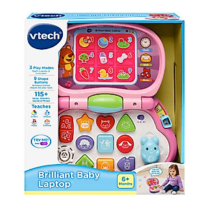 VTech Brilliant Baby Laptop (Retail Packaging), Pink