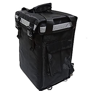 PK-34V: Small Food Delivery Backpack for Hot and Cold 13" L x 9" W x 18" H, Beverage Delivery Carrier, Drinking/Coffee Take Out Delivery Box, Thermal Bags, Top Loading