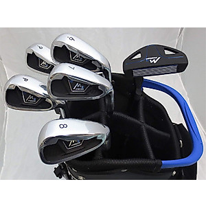 Mens Complete Golf Set - Right Handed Clubs Driver, Fairway Wood, Hybrid, Irons, Putter, Stand Bag Regular Flex