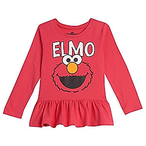 Sesame Street Elmo Toddler Girls 2 Pack T-Shirts Multicolored 2T