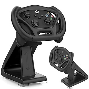 Xbox Series Gaming Racing Wheel, Meagadream Steering Wheel with 4 Table Suction Cup for Microsoft Xbox Series S/X, Xbox One/Xbox One S/Xbox One X Controller (Controller Not Included)