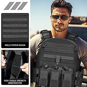 GFIRE Tactical Vest - Airsoft Lightweight Modular 3D Breathable Quick Release Vest, Adjustable Tactical Gear for Training