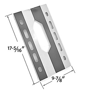 Grill Parts Gallery Replacement Kit for Nexgrill 720-0008-T, 720-0014, Virco 210001-LP, Costco 720-0070-LP & Sterling Forge Courtyard 2404 Gas Models - Includes 1 Burner & 1 Heat Plate