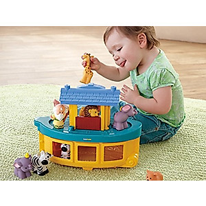 Fisher-Price Little People Noah's Ark playset with 9 figures for toddler and preschool pretend play ages 1 to 5 years
