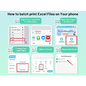 Memoqueen Label Maker Machine with 3 Roll Labels M200 Portable Label Makers, Upgrade 3 Inch Bluetooth Thermal Barcode Label Printer for Small Business/Home Use, for Retail, Logo, Labeling, Name, White