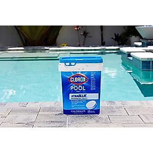 CLOROX Pool&Spa XtraBlue 3” Chlorinating Tablets, Kills Bacteria & Stops Algae, 35 LB