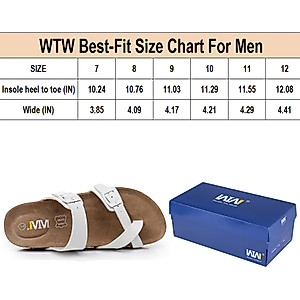 Women's Cork Footbed Sandals Cow Suede Slide Sandals for Women Toe Loop with Adjustable Strap Buckle Open Toe Beach Sandals