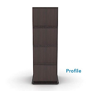 Atlantic 4 Tier Rotating Cube Espresso