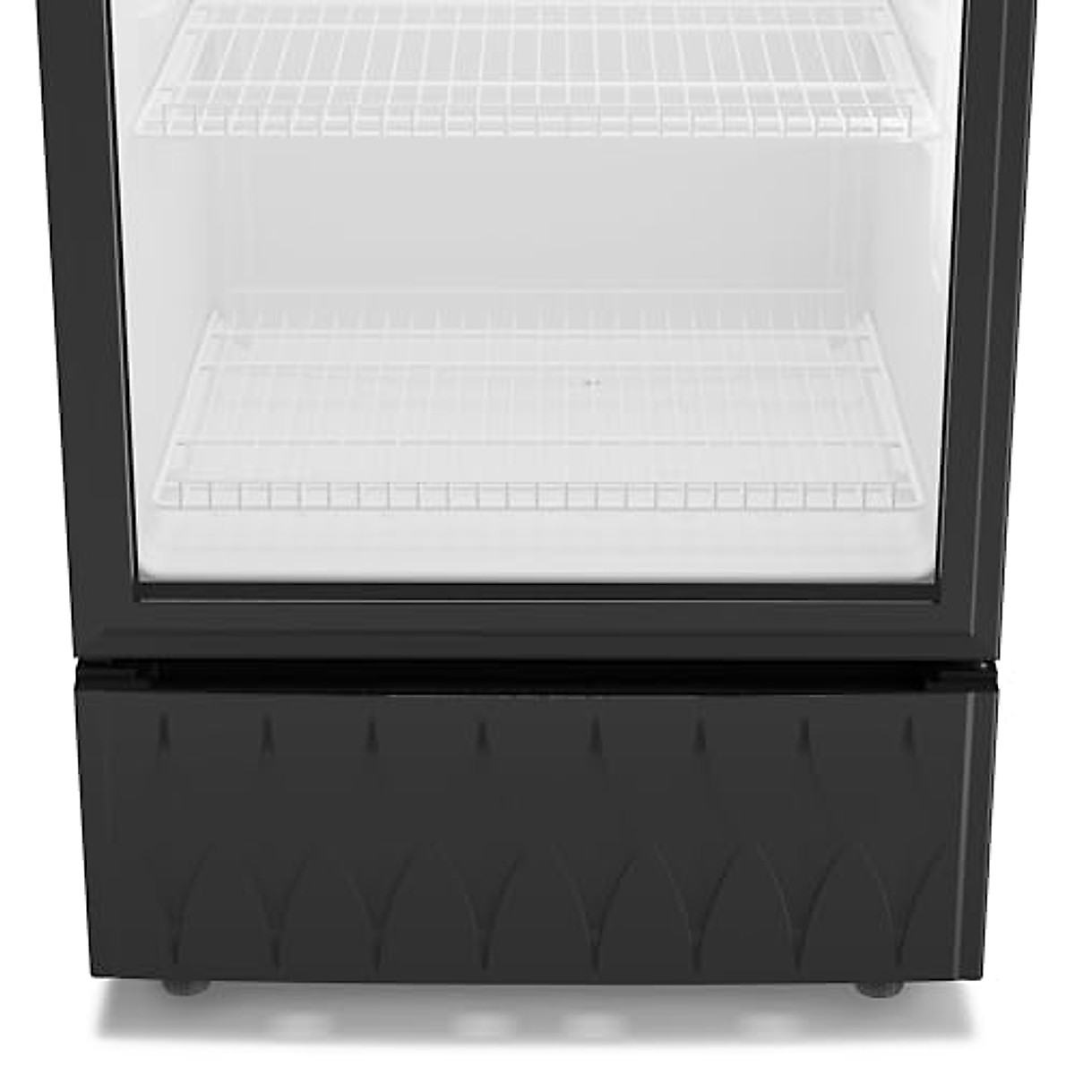 KoolMore Commercial One Glass Door Display Upright Beverage Refrigerator Cooler Merchandiser - 12 Cu. Ft [Black] (MDR-1GD-12C)