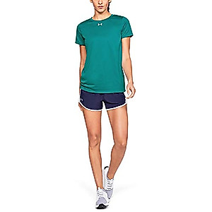 Under Armour Locker T-Shirt, Coastal Teal (722)/ Metallic Silver, Large