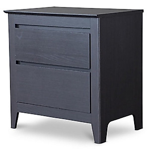 Baxton Studio Wholesale Interiors Carolina Contemporary 2-Drawers Nightstand, Brown