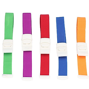 5-Pack Tourniquets Elastic emergency Quick Release Medical Sport Emergency Buckle Band,5 Color, tourniquetes quick release tourniquet tourniquet kit phlebotomy gifts tourniquet turniquitt phlebot