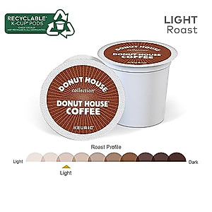 Donut House Collection Donut House Coffee Keurig Single-Serve K-Cup Pods, Light Roast Coffee, 96 Count (4 Packs of 24)