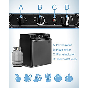 Smad 3 Way Propane Refrigerator 3 Way Propane Freezer