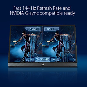 ASUS ROG Strix 15.6” 1080P Portable Gaming Monitor (XG16AHPE) (Renewed)