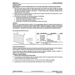 Carefree 82108802 Black 6' x 10' Sunblocker
