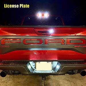 ENDPAGE 9-Pieces F150 Interior LED Light Kit for Ford F-150 2009 2010 2011 2012 2013 2014 White 6000K Interior LED Lighting Package + Cargo Lights, License Plate Lights, Install Tool