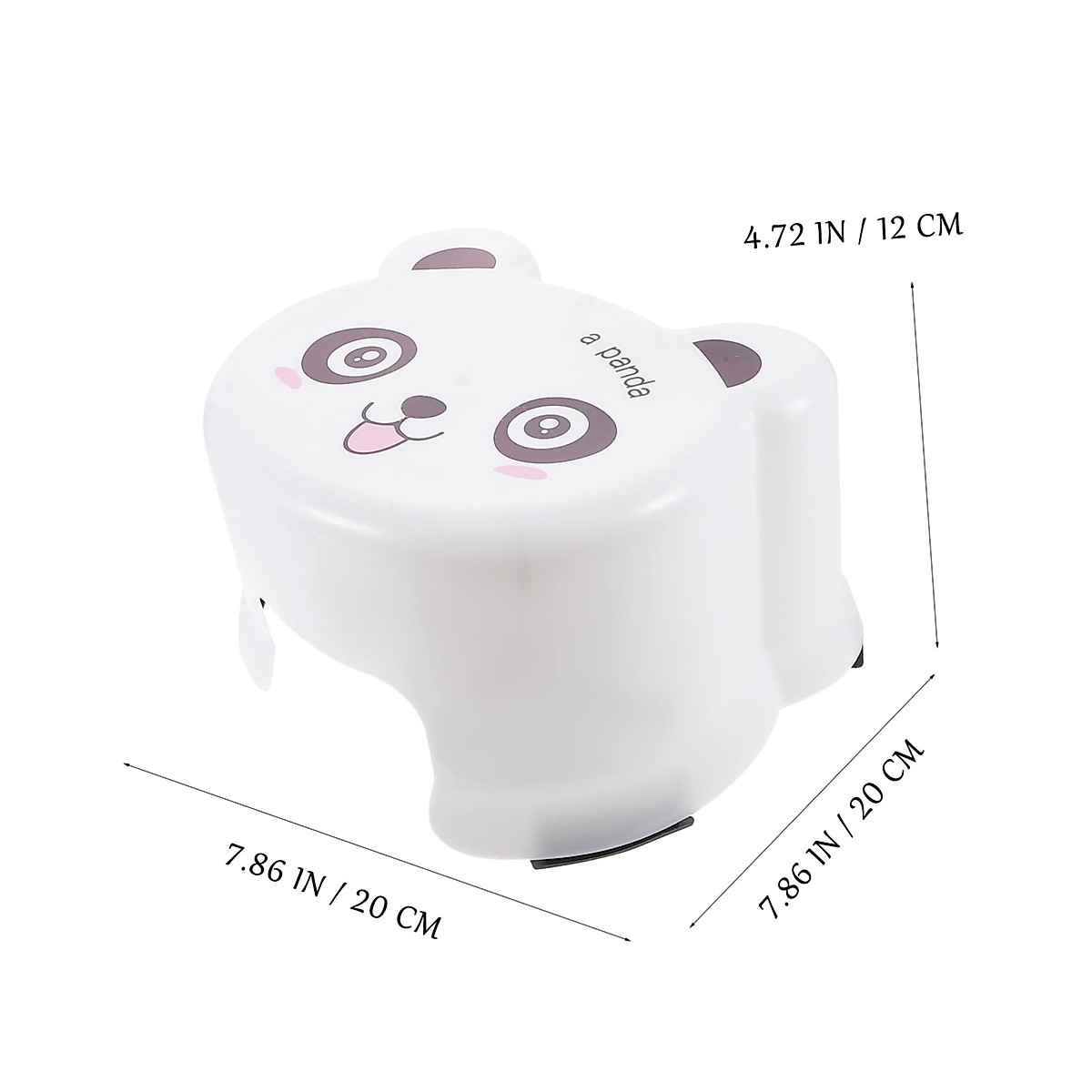 Cartoon Plastic Stool Bathroom Stools for Adults Bathroom Stool for Toddlers Round Ottoman Toilet Step Stool Stool Potty Training Small Stool Toilet Child White