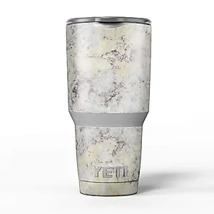 Design Skinz Marble Surface V2 - Skin Decal Vinyl Wrap Kit Compatible with The Yeti Rambler Cooler Tumbler Cups