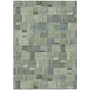 Addison Rugs Chantille ACN639 Green 9' x 12' Indoor Outdoor Area Rug, Easy Clean, Machine Washable, Non Shedding, Bedroom, Living Room, Dining Room, Kitchen, Patio Rug