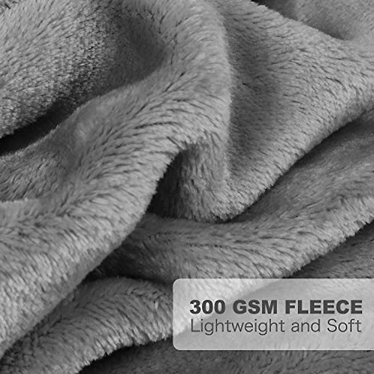 TILLYOU Micro Fleece Plush Soft Toddler Blanket for Boys Girls - Large Lightweight Crib Blanket for Baby Bed Lounger - Fuzzy Warm Cozy Blanket for Daycare Preschool Naptime Oversized 40x50 Gray